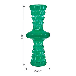 KONG Squeezz Dental Roller Stick - Cleans Dogs Teeth While Chewing - Flexible Material - Small