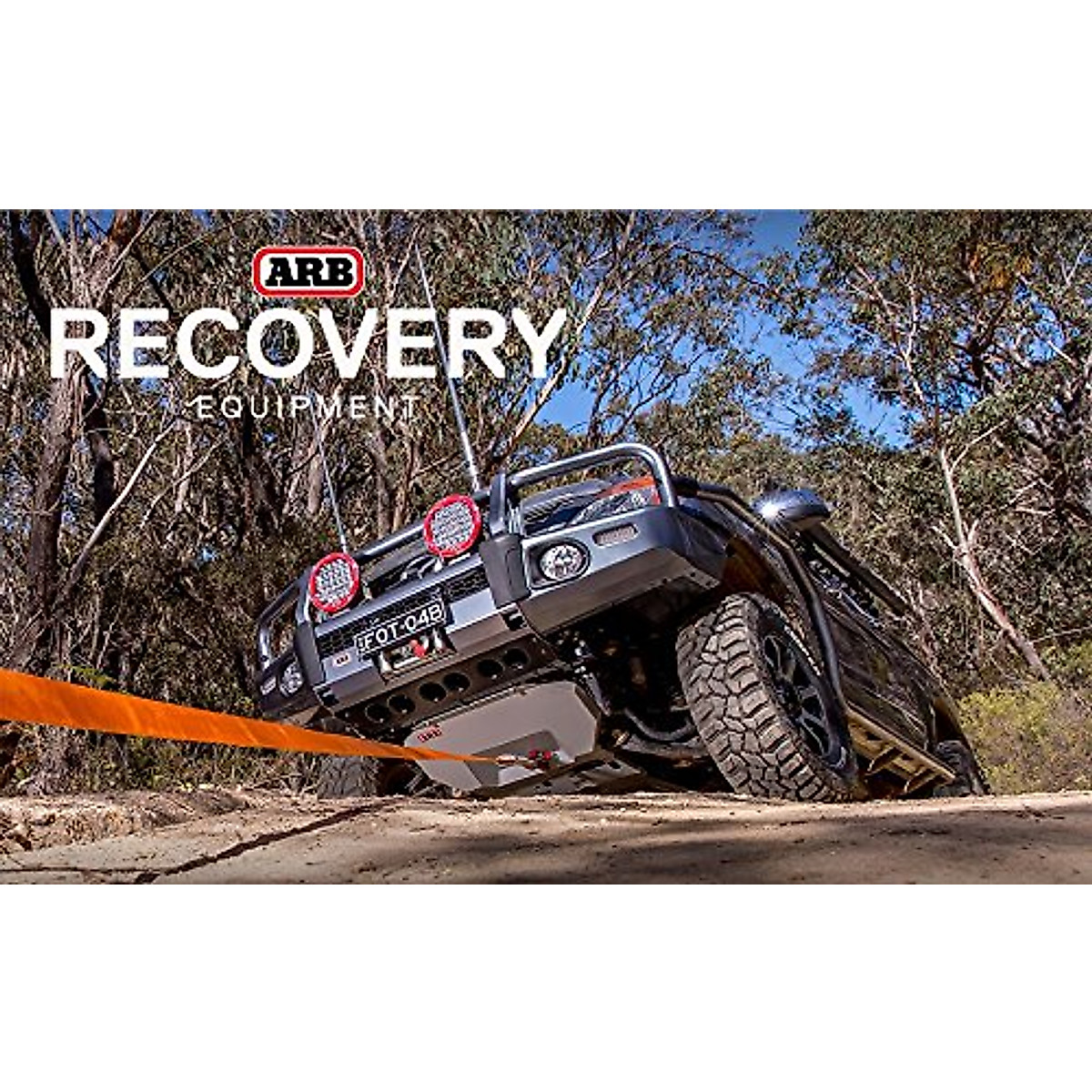 ARB 4x4 Accessories ARB705LB Recovery Snatch Strap Orange 30' x 2 3/8", Load capacity 17,600 lb, NATA approved, 20% Stretch