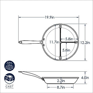 Nordic Ware - 14621 Nordic Ware Divided Sauce Pan, 3-in-1, Silver