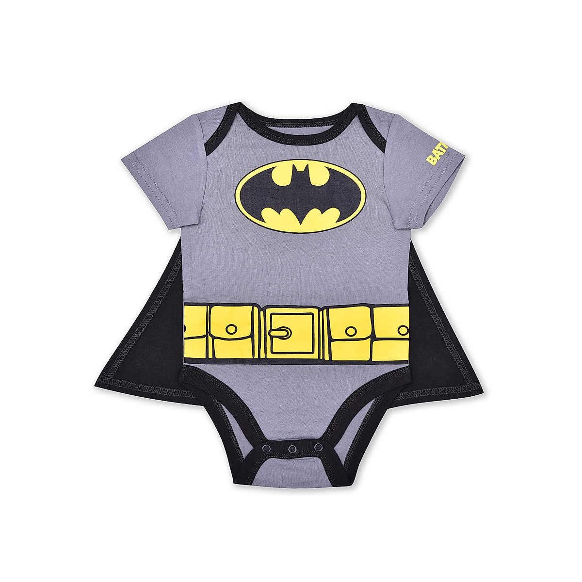 Warner Bros. The Flash, Superman, and Batman Baby Boys Short Sleeve Bodysuit and Pants Set for Newborns and Infants