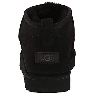 UGG womens Classic Ultra Mini Ankle Boot, Black, 9 US