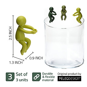 Leafriend: Plant Propagation Buddy; Plant Support for Sprouts, Stems, Shoots, and Cuttings; 3 Cute Plant Supports for a Plant Propagation Station or an Indoor Garden; Plant Lover Gifts by Peleg Design