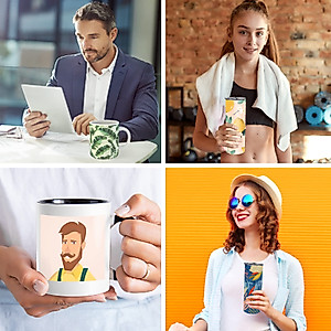 UCEC Sublimation Tumbler Wrap, Compatible with Cricut Mug Press, 10.9x4.7 Inch Silicone Sublimation Mug Tumbler Wrap for Cricut Mug Press Accessories, Suitable for Tumbler Heat Press Machine（3PCS