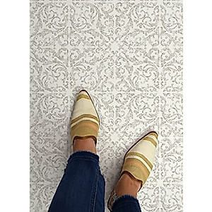 FloorPops Estate Peel & Stick Floor Tiles, Gray