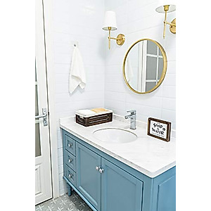 Dahey Toilet Tank Paper Basket Bathroom Organizer Countertop Container Cabinet Decorative Closet Wooden Storage Bin Decor Box with Handles and Washable Liner for Bedroom Livingroom Laundry, 2 Pack