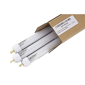 Lightwise LWL7W40-F13T5 21" Direct Replacement Led Tube, 7-Watt, White, 4000K, Retrofit 13W T5 Fluorescent Tube of your Uncder-Cabinet Lights 50% Energy Saving, Replace Directly Set of 3