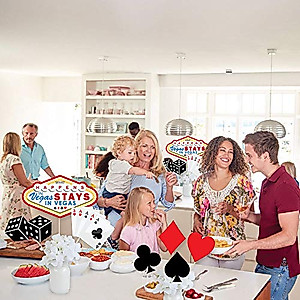 Big Dot of Happiness Las Vegas - Casino Party Centerpiece Sticks - Showstopper Table Toppers - 35 Pieces