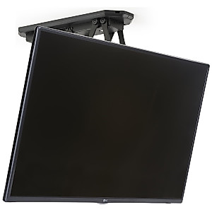 Displays2go Motorized Ceiling Television Mount, Steel – Black (LMCEMOT55)