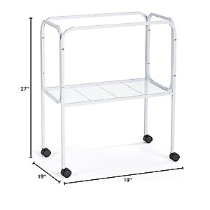Prevue Pet Products 447 Bird Cage Stand for 26" x 14" Base Flight Cages, White