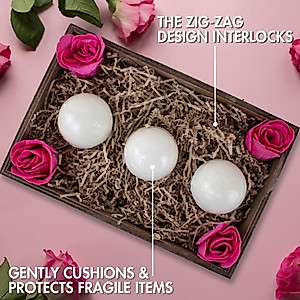 MagicWater Supply Soft & Thin Cut Crinkle Paper Shred Filler (1/2 LB) for Gift Wrapping & Basket Filling - Kraft