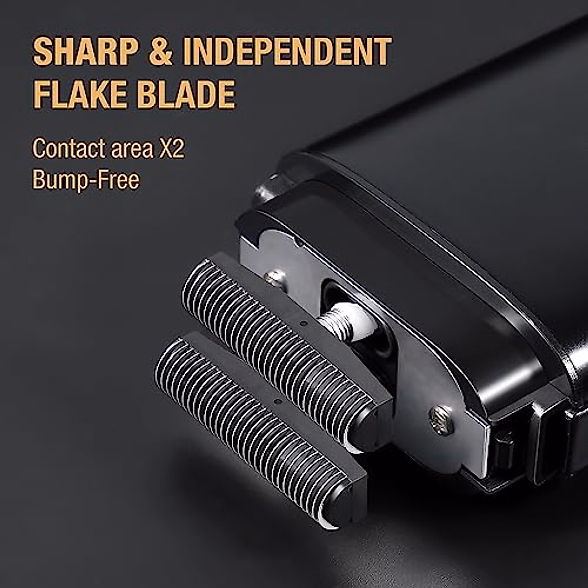 SUPRENT PRO Foil Shaver for Men- Head Shaver for Bald Men- Professional Beard Trimmer with Double Foil Head- Rechargeable Electric Razor for Men- 120Min Runtime- IPX5 Waterproof- Mens Gifts- Black