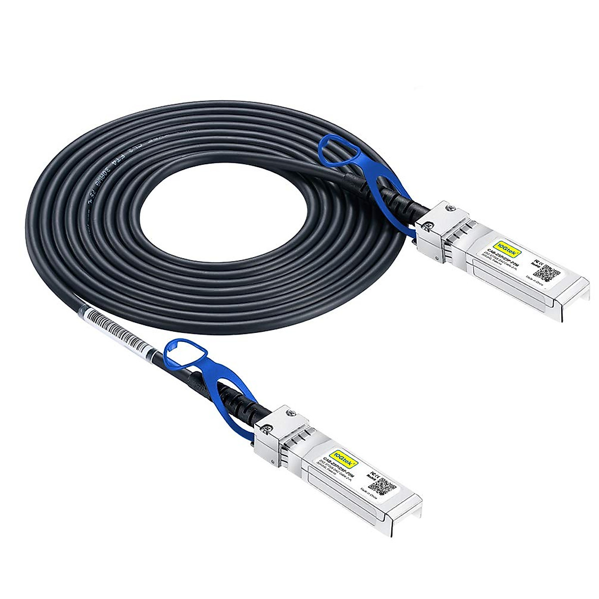 10Gtek 25G SFP28 SFP+ DAC Cable - 25GBASE-CR SFP28 to SFP28 Passive Direct Attach Copper Twinax Cable for Cisco SFP-H25GB-CU3M, Ubiquiti UC-DAC-SFP28, Supermicro and More, 3-Meter(10ft)