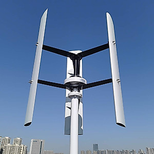 NINILADY 400w 600w MAGLEV Permanent Magnet Vertical Wind Turbine Generator 3 Phase AC 12v /24v with Free Controller Wind Power (24V, 400W)