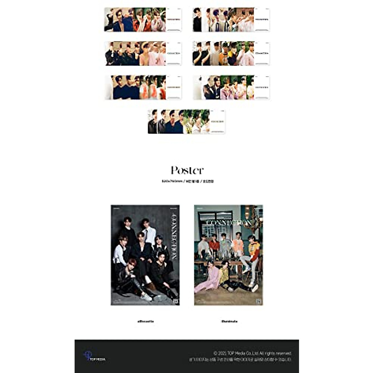 UP10TION Connection 2nd Album Silhouette Version CD+1p Folding Poster On Pack+80p Booklet+1p Sticket+1p Bookmark+2p Selfie PhotoCard+Tracking Kpop Sealed
