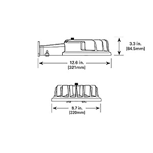 Bronze Outdoor Integrated LED Dusk to Dawn Area Light with Built-in Photocell Sensor, 5400 Lumen, 5000K Color Temp