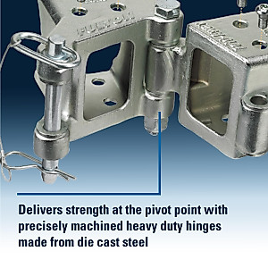 Fulton HDPB330101 Fold-Away Bolt-On Hinge Kit for 3" x 3" Trailer Beam - 5,000 lb. Weight Capacity