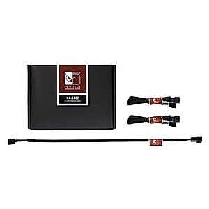 Noctua NA-SEC2, 3 Pin Fan Extension Cables (30cm, Black)