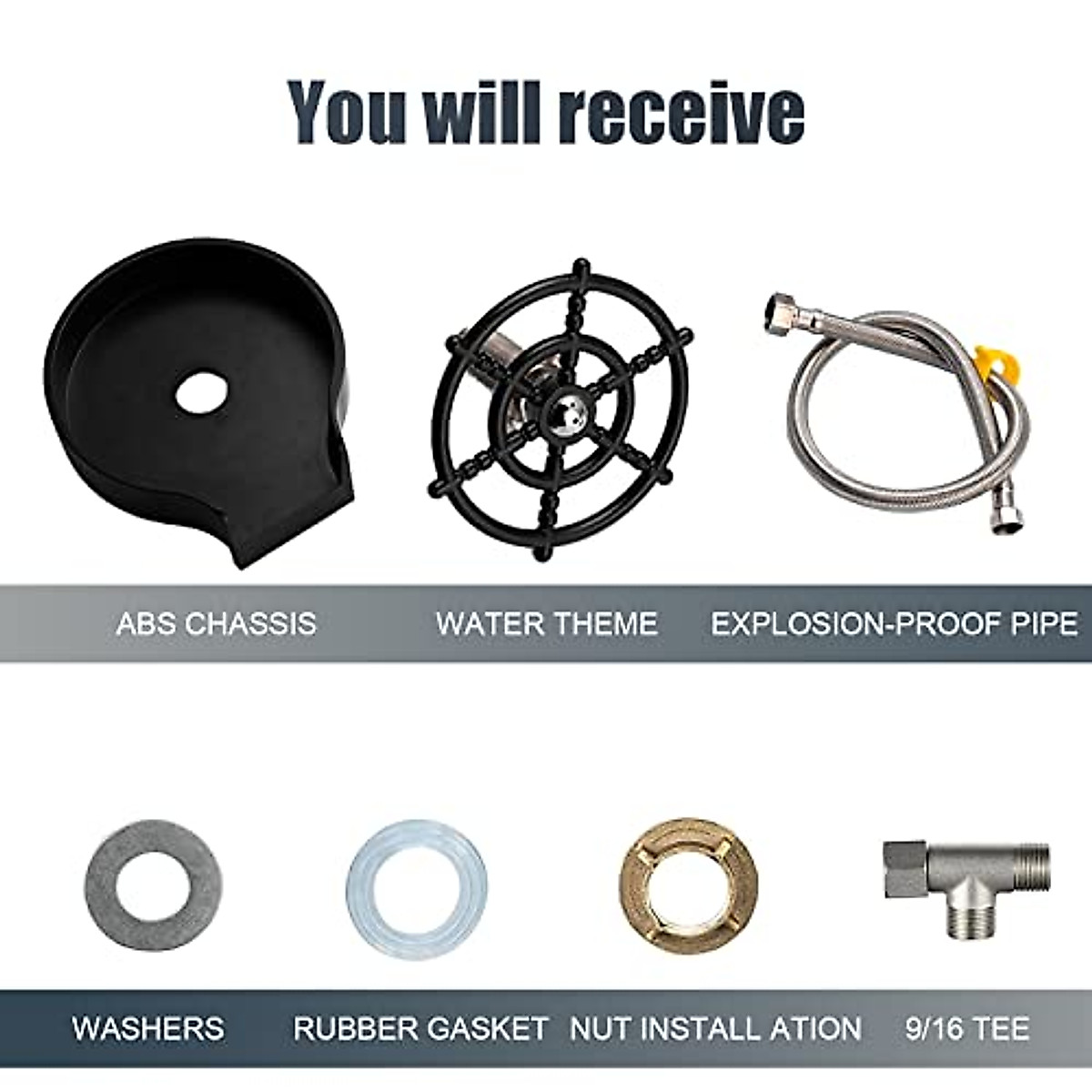 KunPeng Kitchen Sink Glass Washer,Sink Cup Washer,Cup Washer Sink Attachment,Baby Bottle Washer,Bar Glass Washer,Black