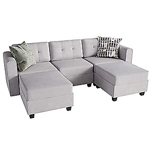 Soohow SF002-3SEAT-U Sofas, 3-Seat U-Shaped, Grey