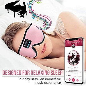 MUSICOZY Ear Warmers Earmuffs Sleep Headphones Bluetooth Headband Eye Mask Sleeping Earbuds for Winter Side Sleepers Workout Running Insomnia Travel Yoga Office Cool Gadgets Tech Unique Gifts, 2 Pack