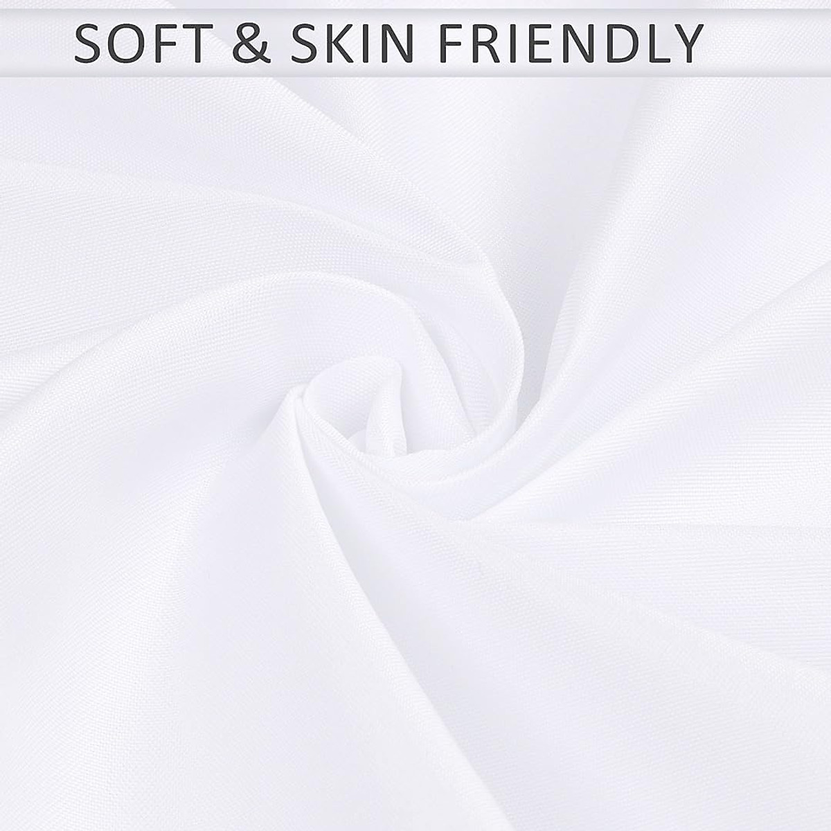 8 Packs Round Tablecloth 90 Inch White Table Cloth for Round Tables, Washable Polyester Fabric Tablecloths, Wrinkle Resistant Table Cloth Round Cover for Wedding Party Banquet Dining