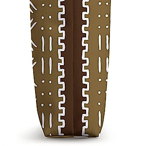 Rustic Brown Modern Mudcloth Print Tote Bag