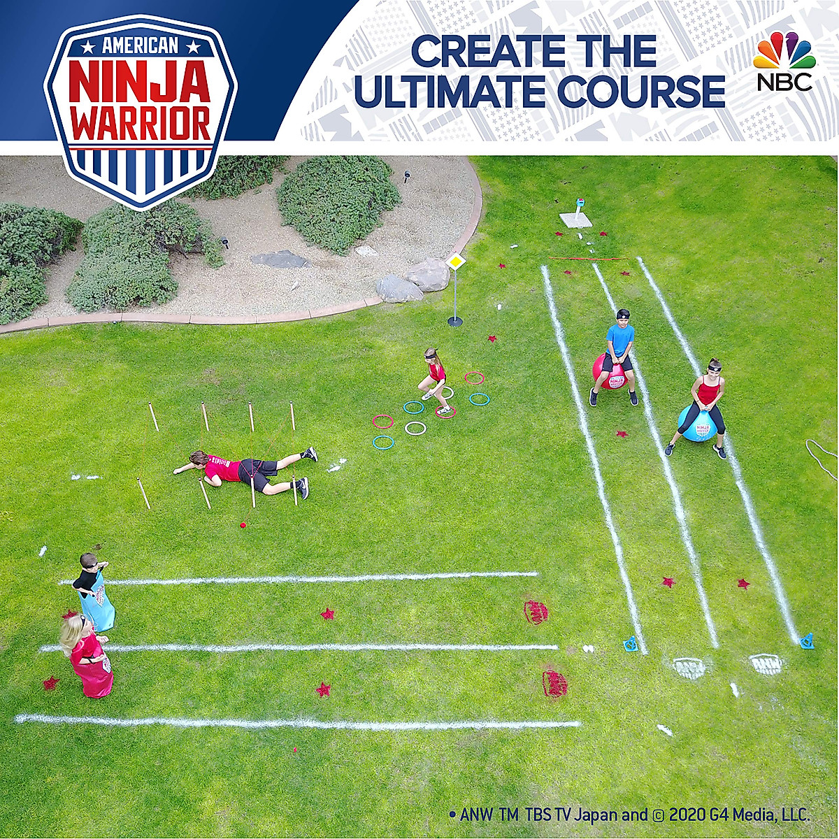 American Ninja Warrior Competition Obstacle Course - Competition Race Course - Great For Children, Teens, and Adult Athletes - Perfect Outdoor Fun Racing Obstacles For All Ages!