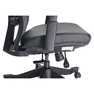 We're it, The Chair That Moves with You! Twyst Series, Flex Mesh Back Task Chair with Adjustable Arms and Seat Slide in Black
