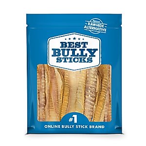 Best Bully Sticks Premium 12 Inch Beef Trachea Dog Chews (12 Pack) - All-Natural, Grain-Free, 100% Beef, Single-Ingredient Dog Treat Chew - Promotes Dental Health
