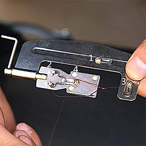 Comimark 2Pcs Stainless Steel Semi-Automatic Fishing Hook Line Tier Tie Binding