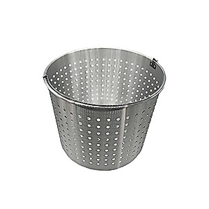 Nexgrill 120 Qt. Aluminum Stock Pot with Strainer Basket & Lid Turkey Fryer, Perfect for Boiling and Frying Seafood, Crawfish, Turkeys, Heavy-duty for Durability, Great for Outdoor Cooking, 630-0020