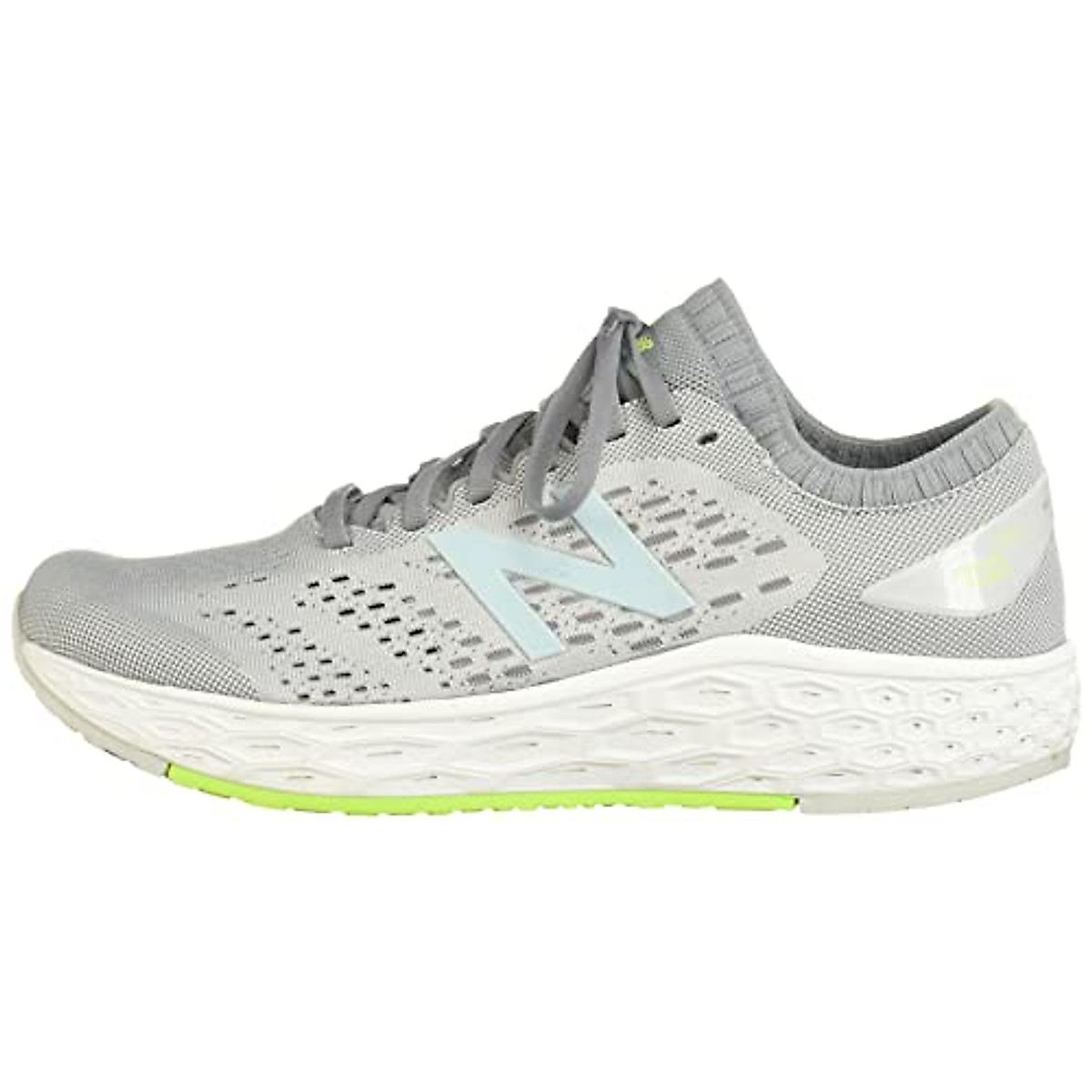 New Balance Women's Fresh Foam Vongo V4 Running Shoe, Light Aluminum/Lime Glo, 5