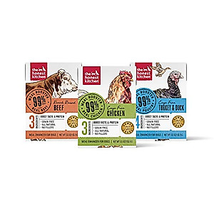 The Honest Kitchen 99% Meat Protein Variety Pack Dog Food Topper, 5.5 oz (Pack of 3)