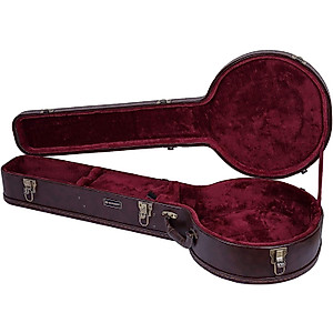 Crossrock CRW600BJBR Wooden case for 5 String Resonator Banjo, Vintage Brown (CRW620BJBR)