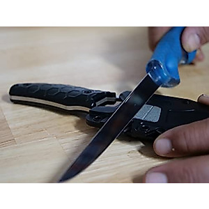 CAMILLUS Comb 7.25" Clip Point Blade Durable Corrosion-Resistant 420 Stainless Steel Outdoor Survival Hunting Fishing Camping Fixed Blade Knife, Molded Sheath with 4 Additional Functions Included