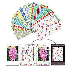 Sunmns 6 in 1 Colorful Bundle Kit Accessories Compatible with Fujifilm Instax Mini 11/9/ 8/90/ 70 Camera, Accessory Include Film Sticker, Desk Frames, Hanging Frame