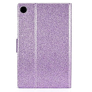 Compatible with/Replacement for Tablet PC Samsung Galaxy Tab A8 10.5 inch 2021 SM-X200/X205/X207 PU Leather Flip Cover Stand Wallet Case XXSF (Purple)