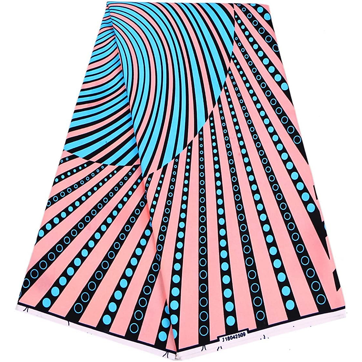 Alina Belle African Fabric Polyester Kente Wax Prints Fabric 3 Yards Ankara Crafts Fabric (3 Yards, A19)