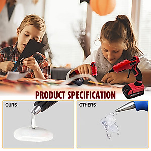 2 AH Battery Cordless Hot Glue Gun, Suitable for Milwaukee M18 18V Li-ion Battery,for Arts & Crafts & DIY & Repairs, 30s Quick Preheat Hot Melt Glue Gun with 30 Pcs Glue Sticks(7 * 150mm)