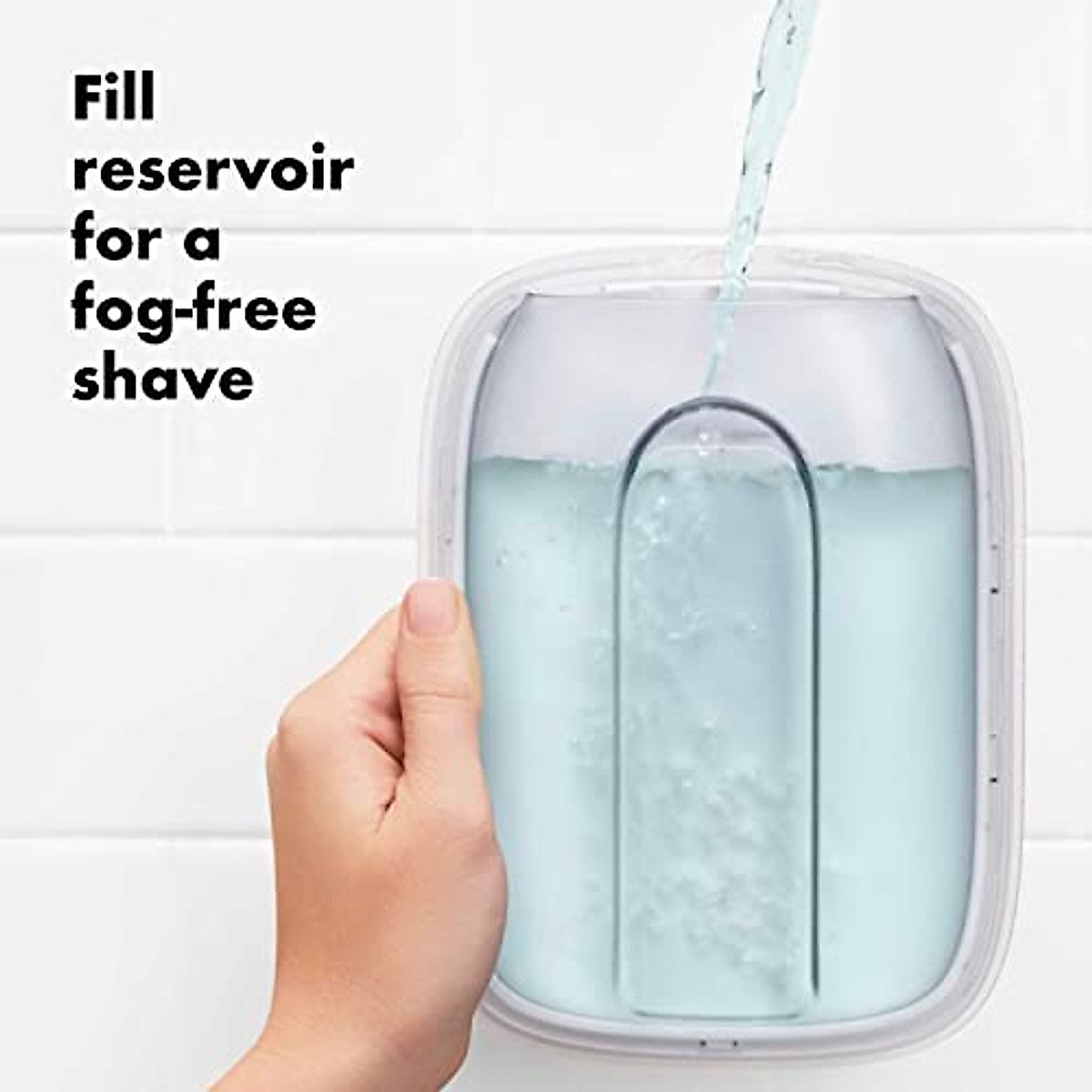 OXO Good Grips Suction Fogless Mirror 3" L x 7.2" W x 13.2" H