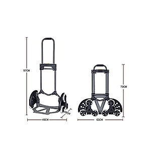 Generic Hand Trucks Platform Trucks Service Carts Shopping Cart Luggage Cart, Maximum Load 80Kg/176lb