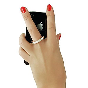 Xcessor Phone Ring Holder - Adhesive Universal Phone/Tablet Holder and Stand. Black