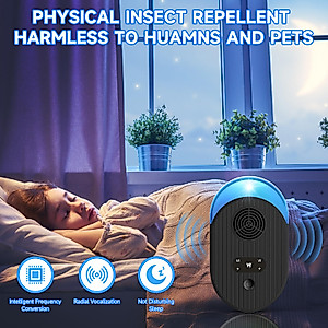 Ultrasonic Pest & Mouse Repeller 6 Packs, 2024 Ugraded Indoor Pest Control, Ultrasonic Pest Repellent, Indoor Pest Control for Home, Kitchen, Office, Hotel, Warehouse