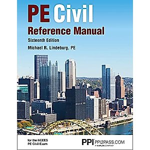 PPI PE Civil Reference Manual, 16th Edition, A Comprehensive Civil Engineering Review Book
