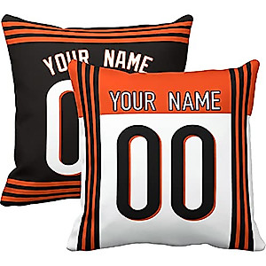ANTKING Throw Pillow 2 Packs Custom Any Name and Number for Men Youth Boy Gift