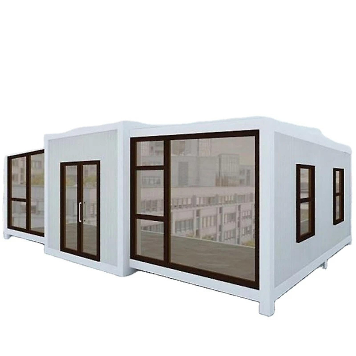 Extended Foldable Prefab Container Homes/40ft Folding Living Container/Expandable Cabin Foldable Container House
