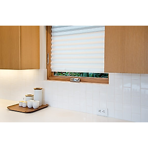 Redi Shade No Tools Original Light Filtering Pleated Paper Shade White, 36 in x 72 in, 6 Pack