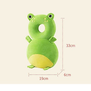 TONGMAN Baby Head Protector,Toddlers Head Safety Pad Cushion, Adjustable Infant Safety Pads ，Toddler Head Super Gift (Frog)