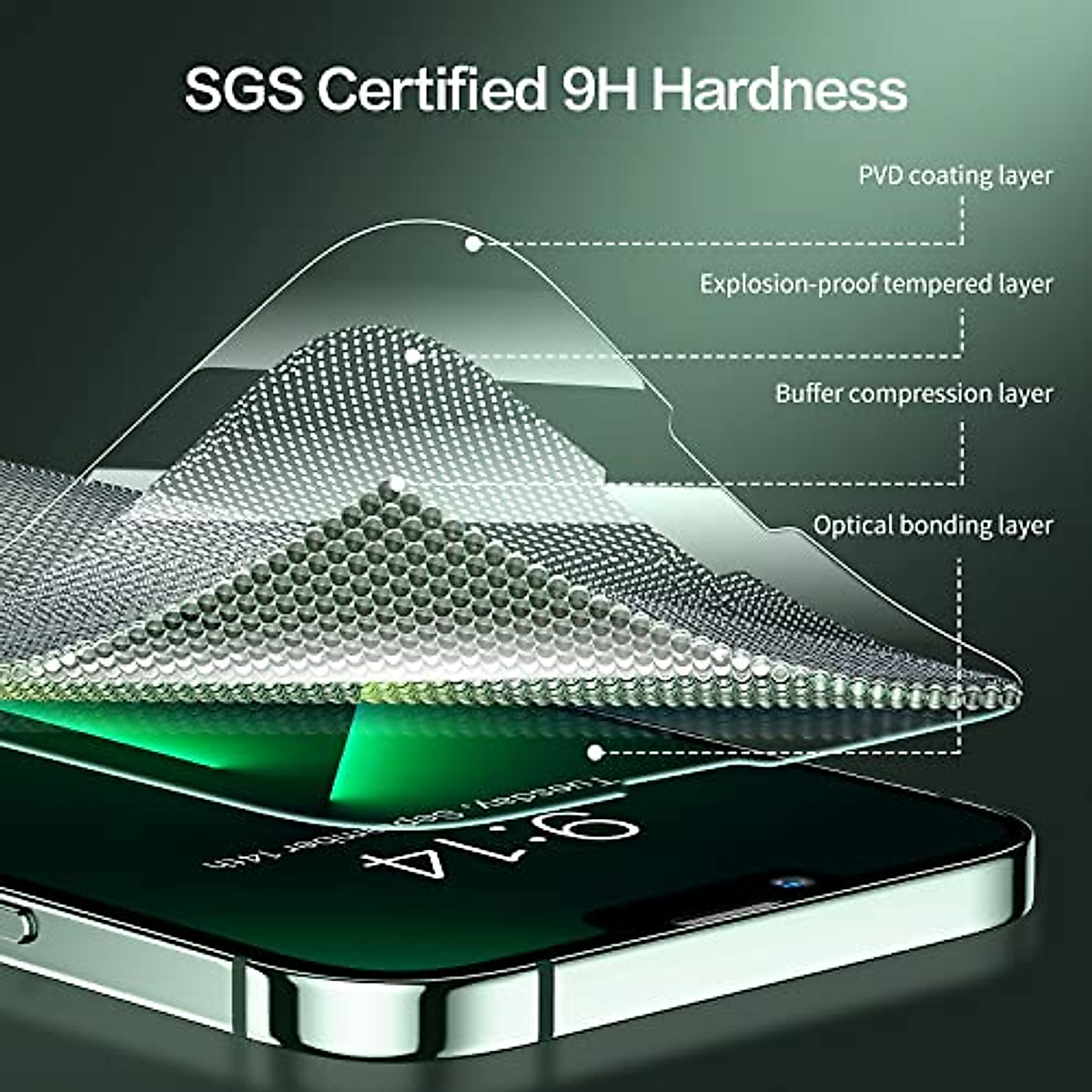 SmartDevil 3 Pack Screen Protector for iPhone 13 Pro Max/iPhone 14 Plus(6.7 Inch), [Easy Installation Frame][Double Military Grade Shatterproof] HD Bubble Free 9H Tempered Glass-Case Friendly