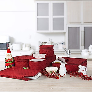 Richard's Homewares - Quilted China Keepers 6pc. Starter Set - Crimson